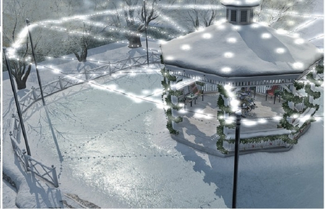 Second Life Marketplace - 1. Sese - Magic Ice Rink - Ice Rink Gazebo RARE