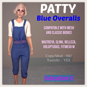 Second Life Marketplace - SUBCULTURE X - Overalls Fatpack