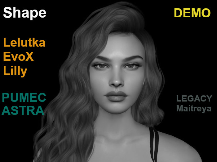 Second Life Marketplace - DEMO Lelutka Evox Lilly head Shape Petra