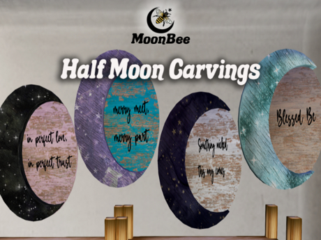 Second Life Marketplace - :MoonBee: :MoonBee: Half Moon Carving ...