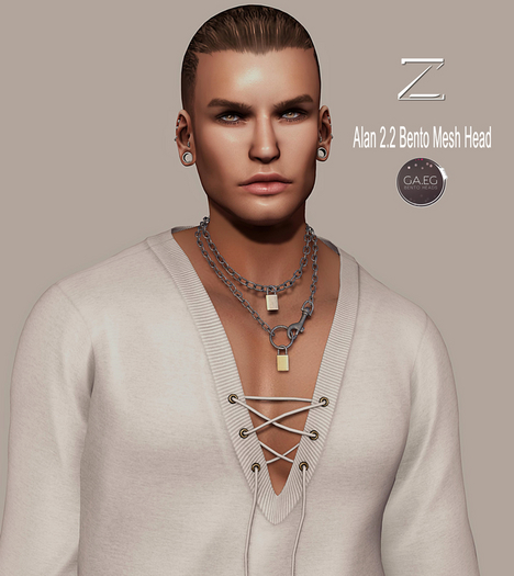 Second Life Marketplace - Zor Shape -001 - Head GA.EG Alan. 2.2