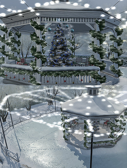 Second Life Marketplace - 1. Sese - Magic Ice Rink - Ice Rink Gazebo RARE
