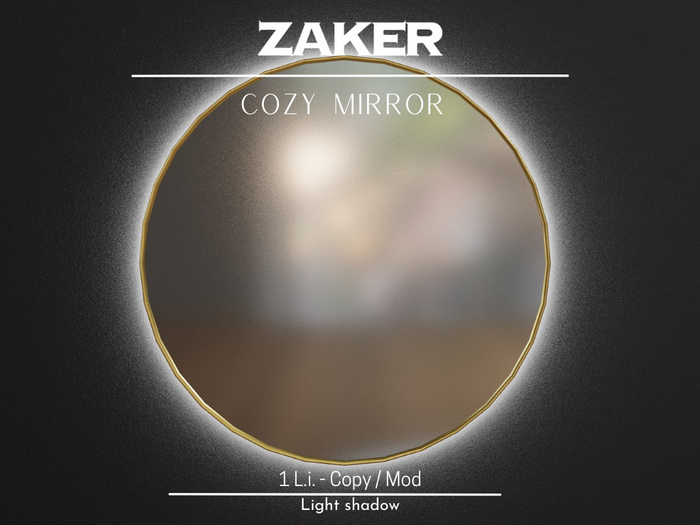 Second Life Marketplace - ZAKER : Cozy Light Mirror