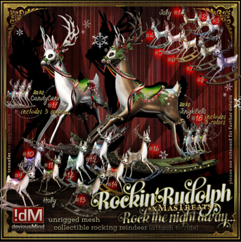 Second Life Marketplace - !dM Rockin Rudolph JingleBells | MISTLETOE ...