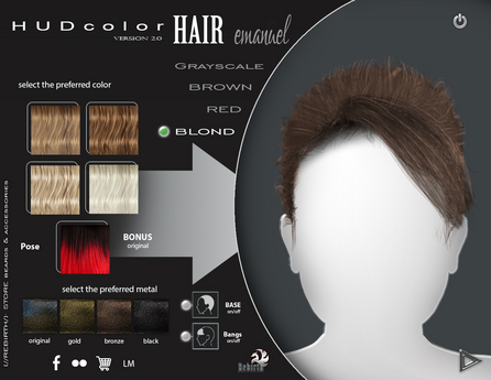 Second Life Marketplace - [//REBIRTH/]-hair emanuel-Blond