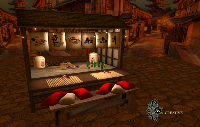 Second Life Marketplace - Japanese Sushi Yatai Shop