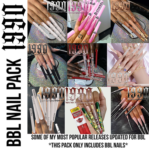 Second Life Marketplace - 1990 - BBL Nail Pack