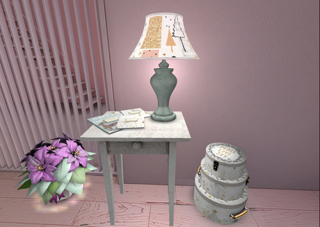 Second Life Marketplace - ShuShu CHRISTMAS gacha - bed side table 1LI