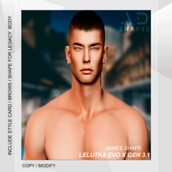 Second Life Marketplace - *AD SHAPES* James Shape - Eon Head