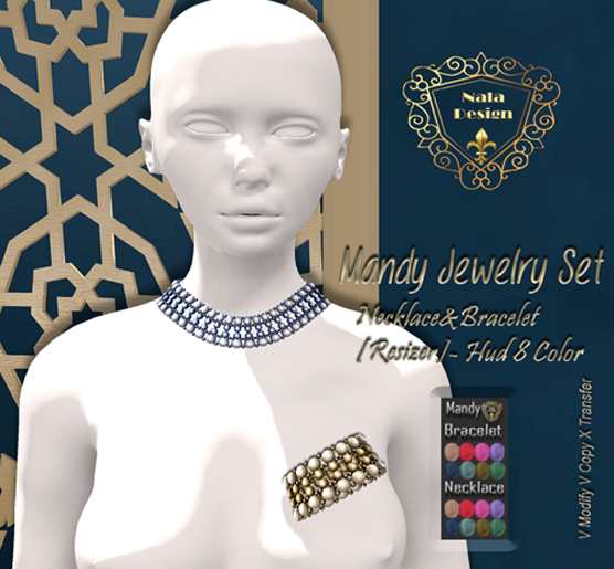 Second Life Marketplace - Nala Design - Mandy Jewelry Set