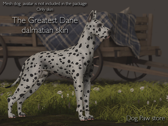 Second Life Marketplace - DOG PAW - The Greatest Dane dalmatian skin