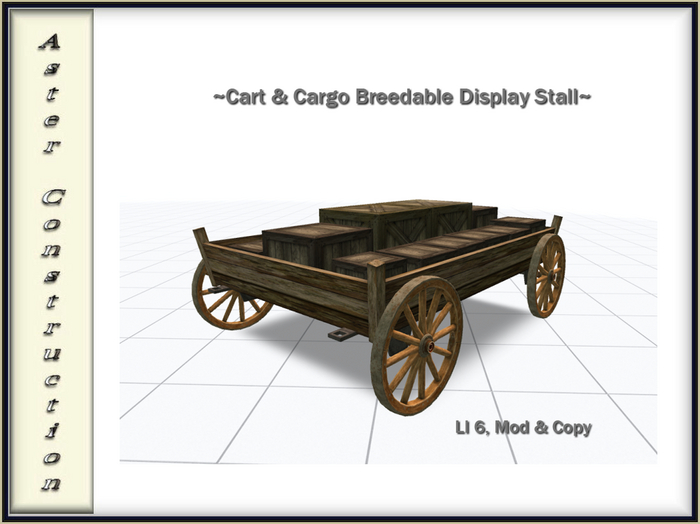 Second Life Marketplace - ~Cart & Cargo Breedable Display~