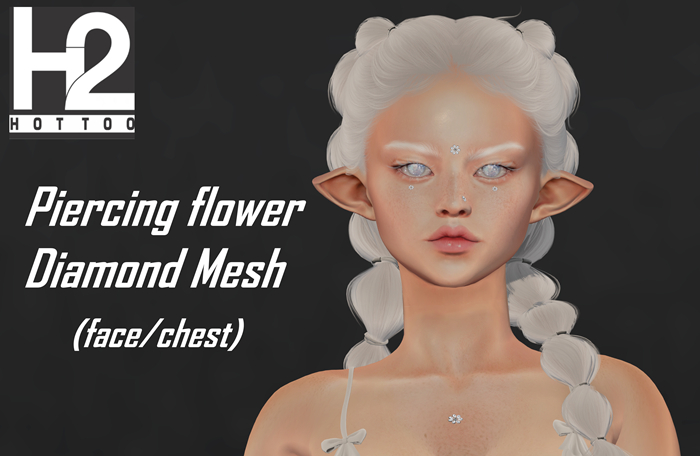 Second Life Marketplace - H2 - Piercing flower diamond Mesh Pack
