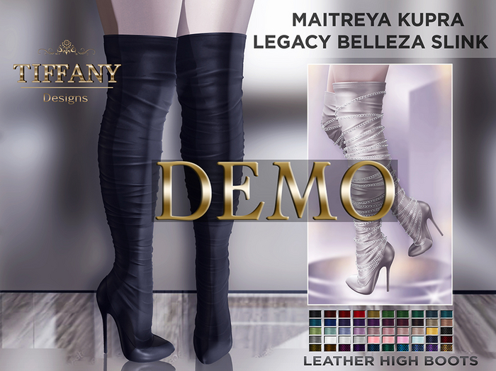 Second Life Marketplace - ::TD:: Leather High Boots DEMO + Lara X