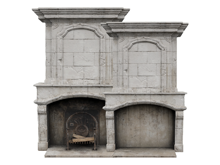 Second Life Marketplace - Nutmeg. Stone Fireplace