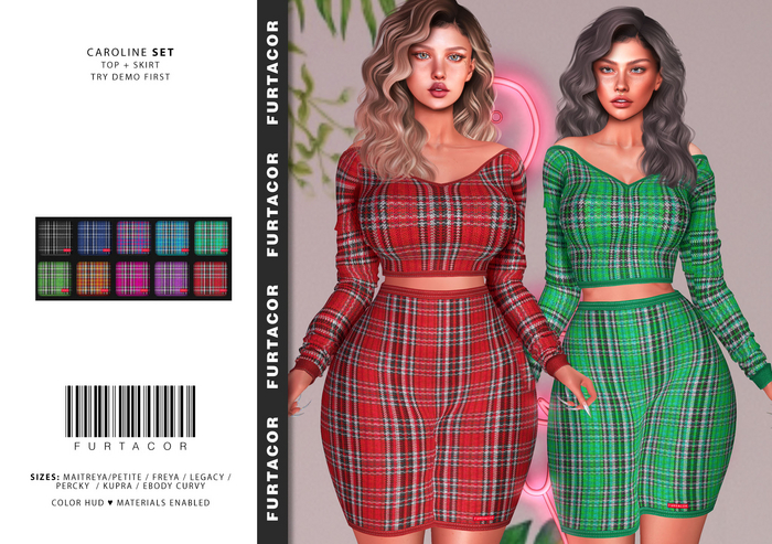 Second Life Marketplace - :::FurtaCor::Caroline Set