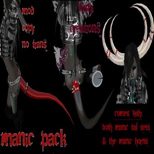 Second Life Marketplace - Kishi Creations- Manic Pack
