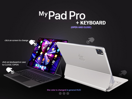 Second Life Marketplace - MyPad Pro 4th gen + Keyboard [dby]
