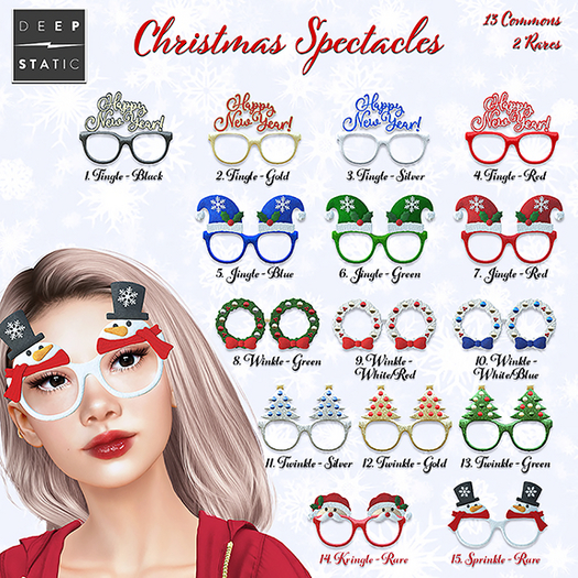 Second Life Marketplace - 10. DEEP STATIC - Christmas Spectacles ...