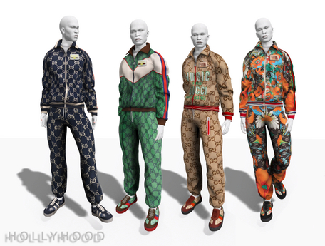 Second Life Marketplace - Hollyhood Scucci Tracksuit - Flora