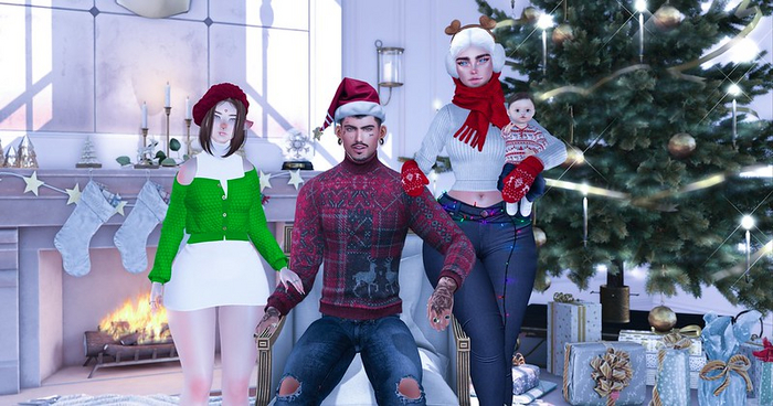 Second Life Marketplace - *MB* pose zobby animesh Family xmas