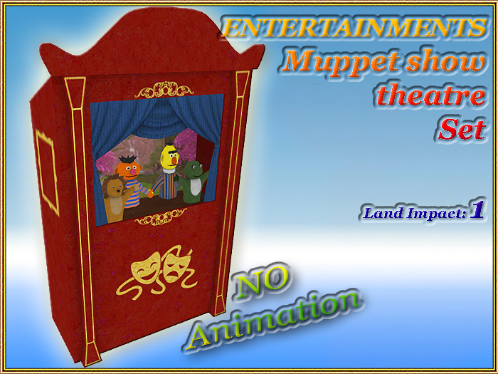 Second Life Marketplace - ENTERTAINMENTS - Muppet show theatre Set (1 ...