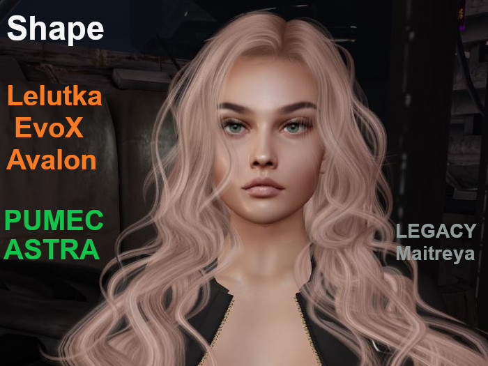 Second Life Marketplace - Lelutka Evox Avalon head Shape Pixie