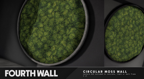 Second Life Marketplace - [FOURTH WALL] Circular Moss Wall