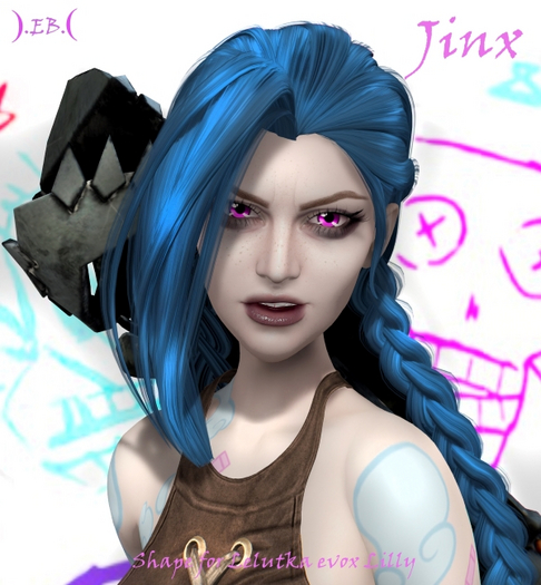 Second Life Marketplace - .EB. Shape Jinx for Lelutka evox Lilly