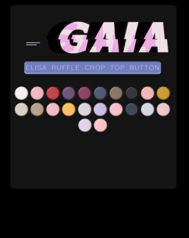 Second Life Marketplace - Gaia - elisa ruffle crop top//ruby