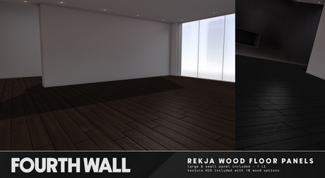 Second Life Marketplace - [FOURTH WALL] Rekja Wood Floor Panels
