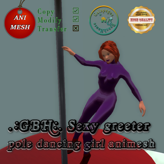 Second Life Marketplace - .:GBH:. Sexy Pole Dancing greeter girl C/M ...