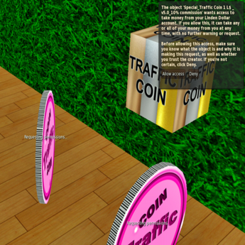 Second Life Marketplace - SPECIAL_Traffic Coin _ 10% commission