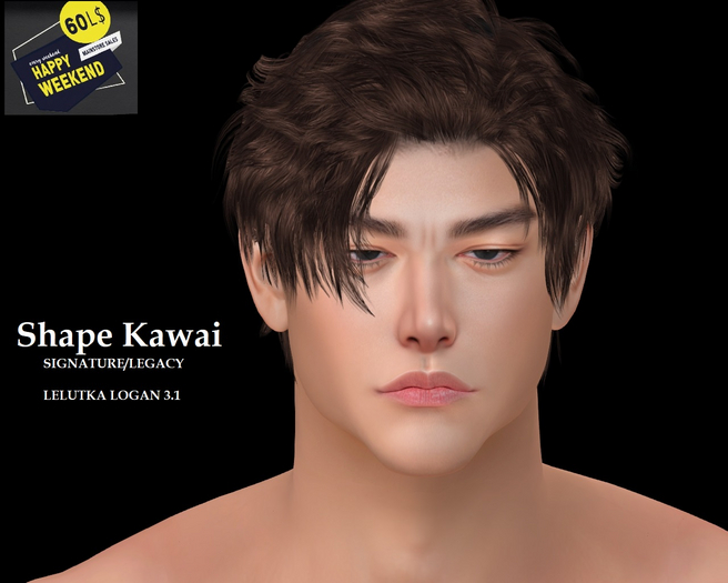 Second Life Marketplace - YOU - Kawai Shape for Lelutka Logan Head 3.1 ...