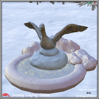 Second Life Marketplace - Fantasy Illumination - Snowy Laying Geese ...