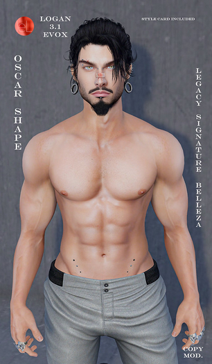 Second Life Marketplace - Oscar Shape For LeLUTKA Logan Head 3,1 Evo X