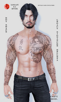 Second Life Marketplace - Roy Shape For LeLUTKA Logan Head 3,1 Evo X