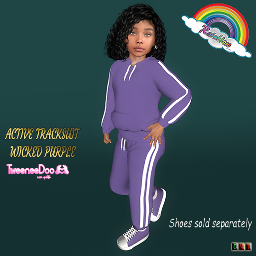 Second Life Marketplace - ((RBS)) Active Tracksuit WICKED PURPLE ...