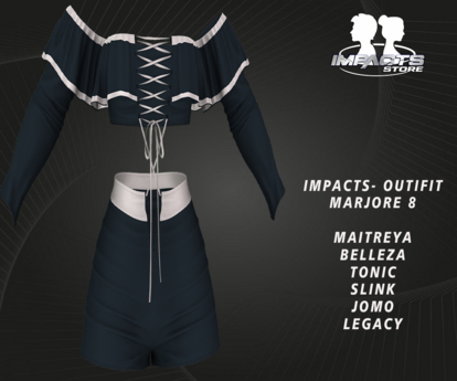 Second Life Marketplace - IMPACTS- OUTIFIT MARJORE 8 MT/BZ/TN/SL/JOMO/LG