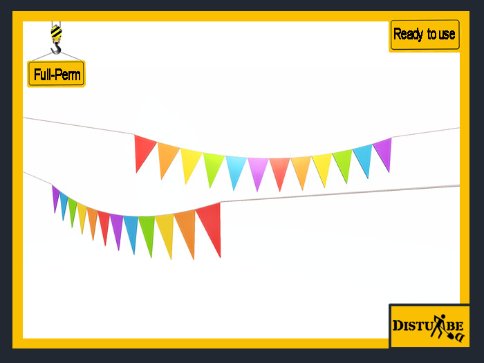 Second Life Marketplace - ::DisturbeD:: New Year Party Pennant Banner ...