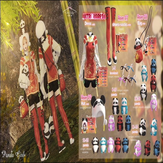 Second Life Marketplace - # 16 FenDuDu_Panda Girl [LEGACY]