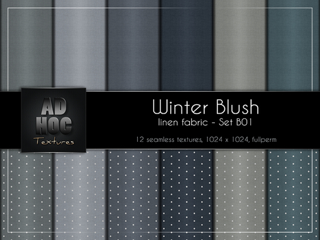 Second Life Marketplace - AD HOC - WINTER BLUSH - Set B01 - Fabric ...