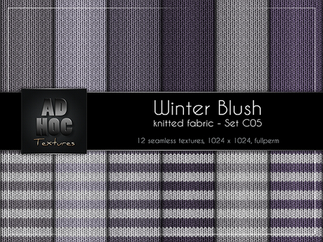 Second Life Marketplace - AD HOC - WINTER BLUSH - Set C05 - Fabric ...