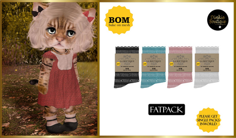 Second Life Marketplace - *DB* DINKIES MIA BOM SOCKS (crocheted)* Multi ...