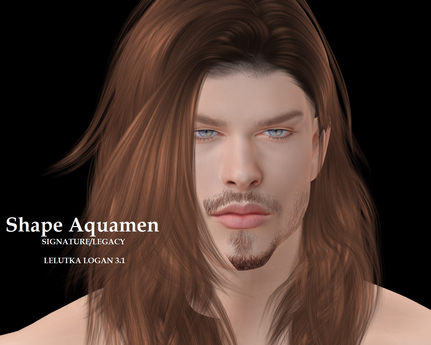 Second Life Marketplace - YOU - Aquamen Shape for Lelutka Logan Head 3. ...