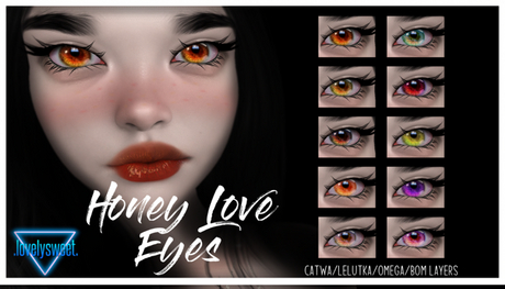 Second Life Marketplace - .lovelysweet. Honey Love Eyes *add & click*