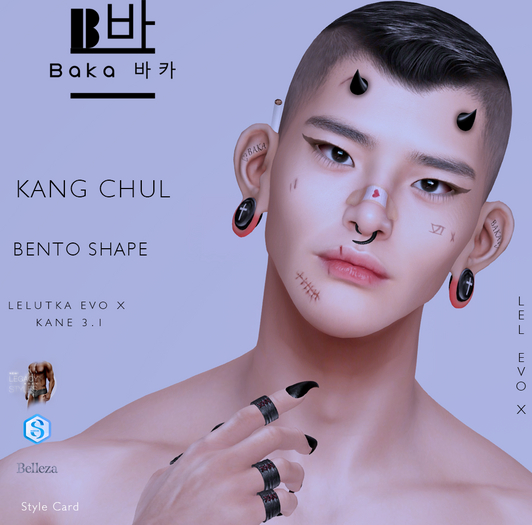 Second Life Marketplace - Baka - Kang chul Shape For lel Evo x Kane 3.1