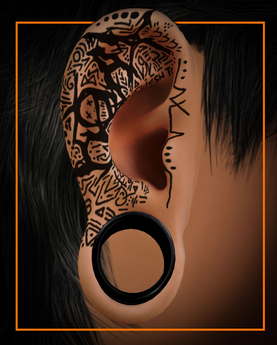 Second Life Marketplace - H O A X - ODIUM TATTOO SWALLOW GAUGED S EARS