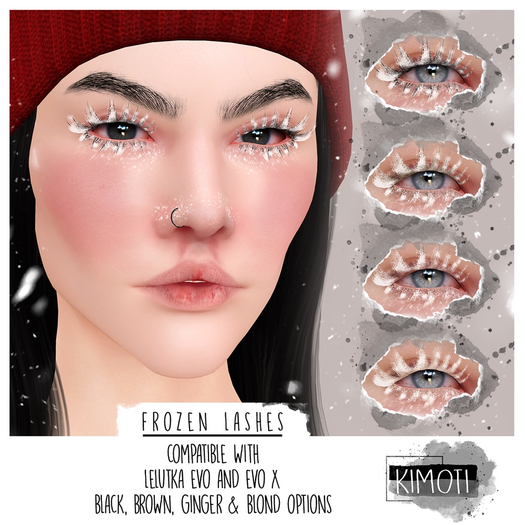 Second Life Marketplace - ~Kimoti~ \\ Frozen Lashes LeL EVO X