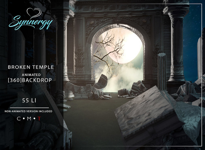 Second Life Marketplace - Synnergy// Broken Temple [360 Animated] Backdrop